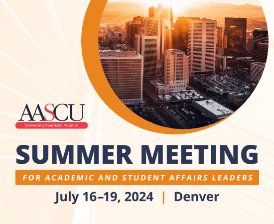 AASCU 2024 Summer Meeting for Academic and Student Affairs Leaders - AASCU